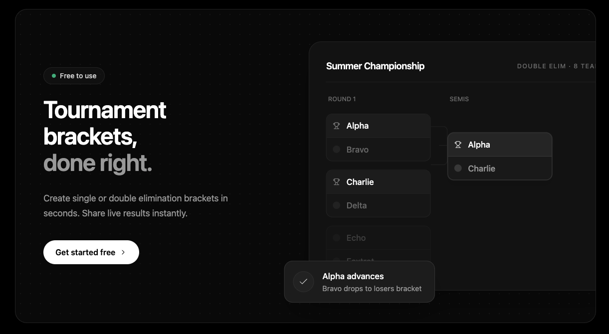 Free Tournament Bracket Builder & Creator — My Bracket